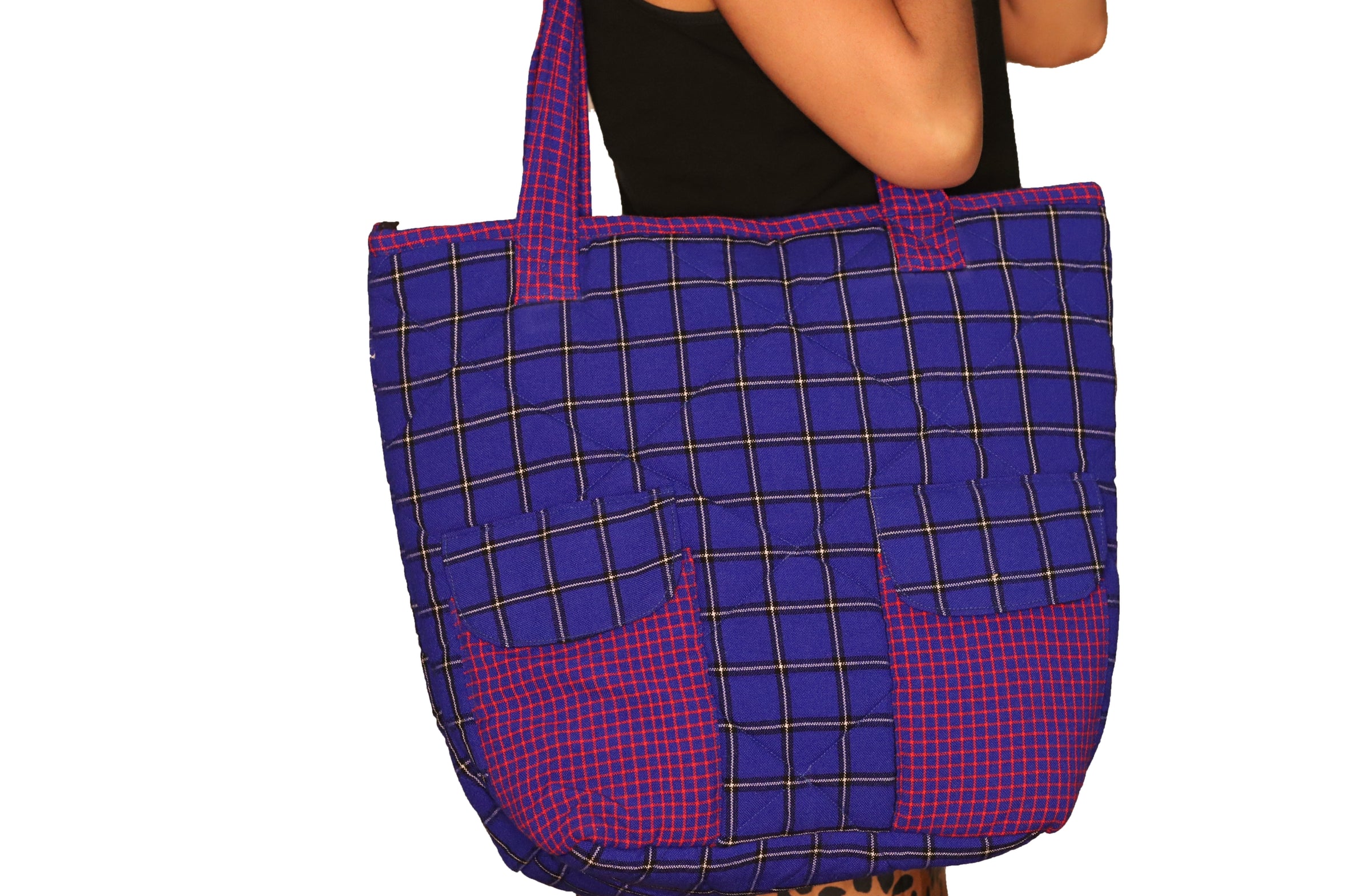 Maasai Shuka Tote Bag 06 — Luangisa African Collection
